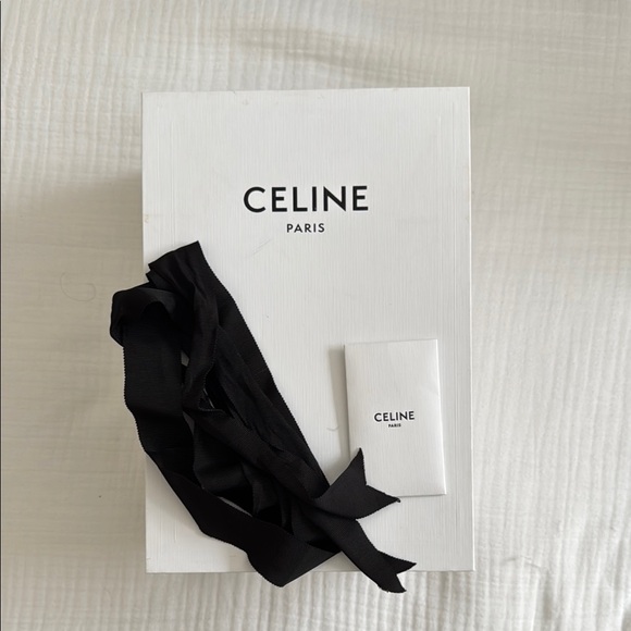 Celine | Accessories | Celine Paris White Box With Black Ribbon | Poshmark